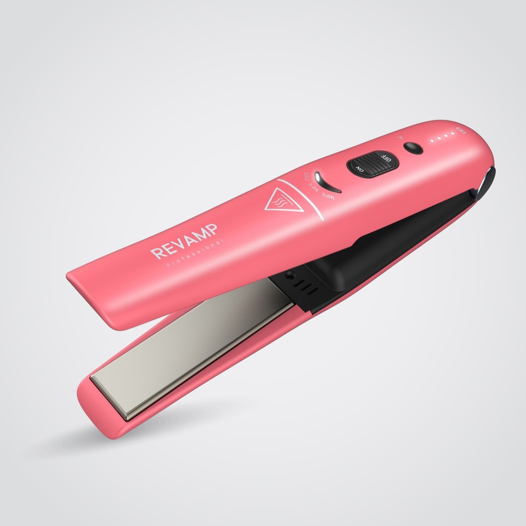 Revamp - Liberate Cordless Compact Hair - Straightener - Pink | AlNasaem
