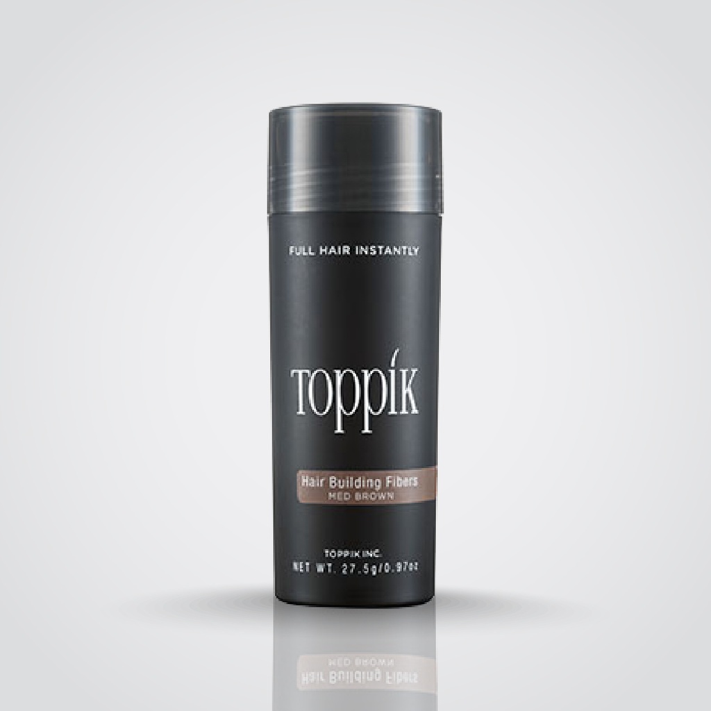 Toppik - Hair Building Natural Keratin Fibers - Color# Medium Brown ...